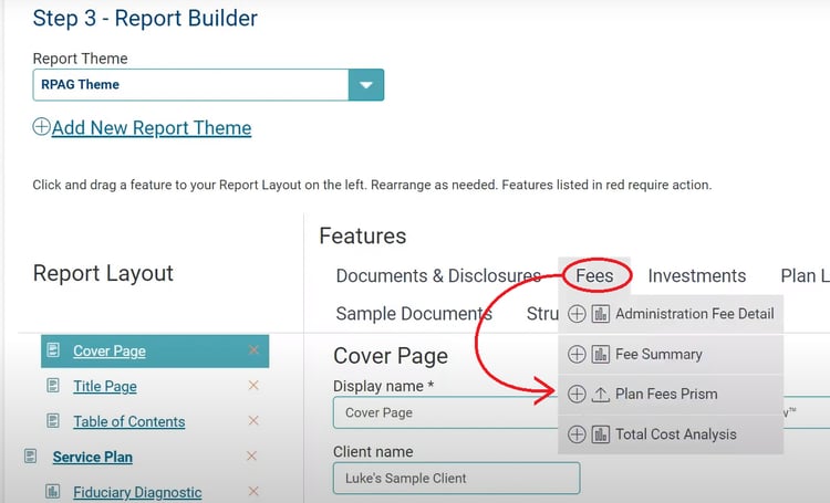 RPAG and PlanFees Report Integration